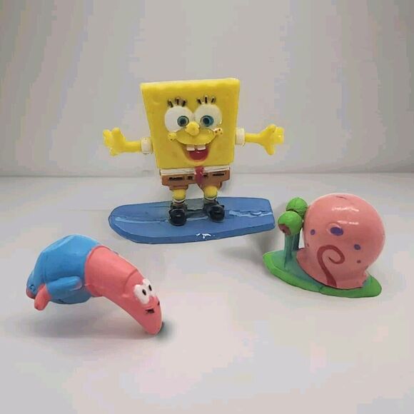 Viacom | Toys | Spongebob Pactrick Gary Small Viacom Figures Appx Cake ...